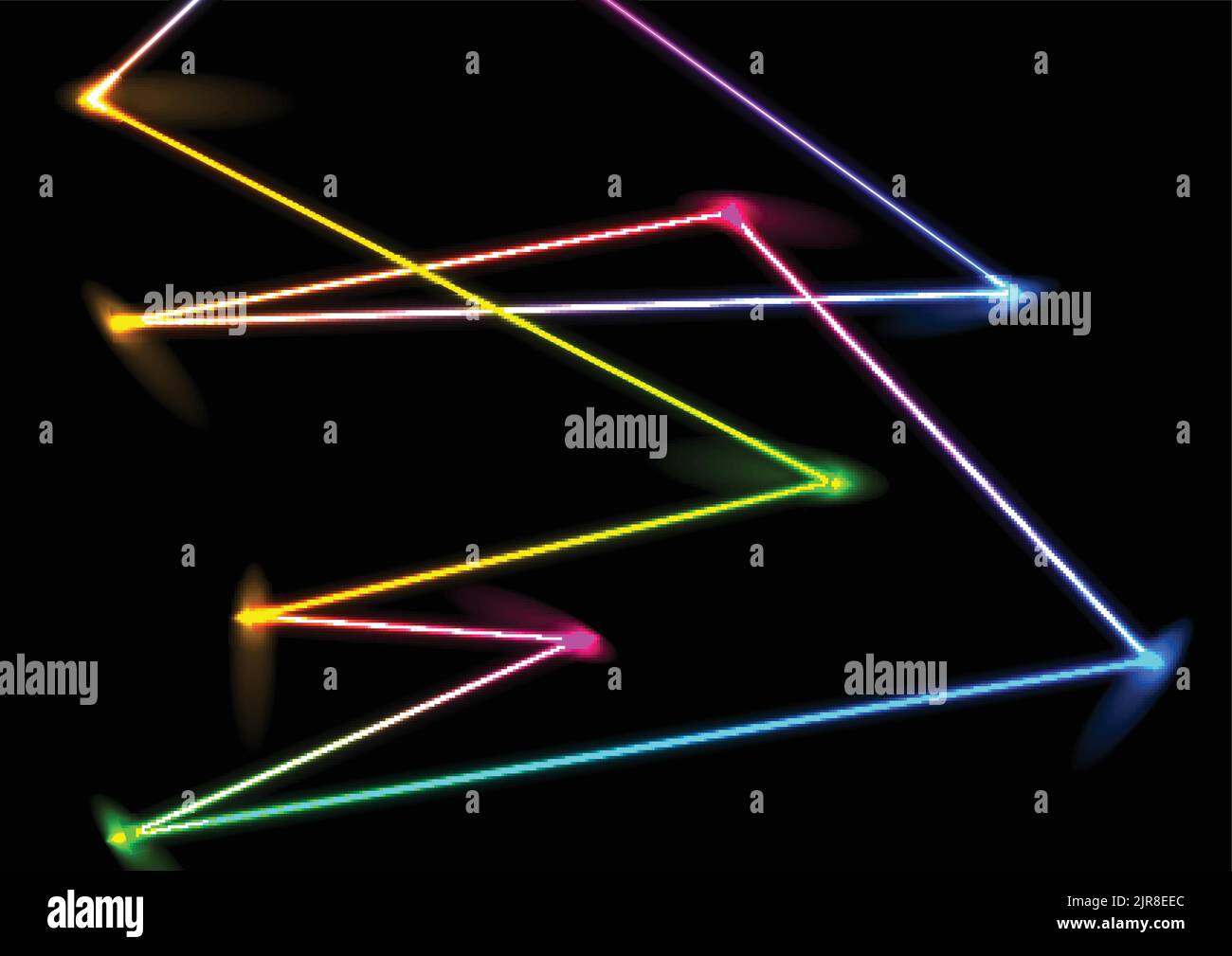 Abstract colorful neon laser lines background. Vector design Stock ...