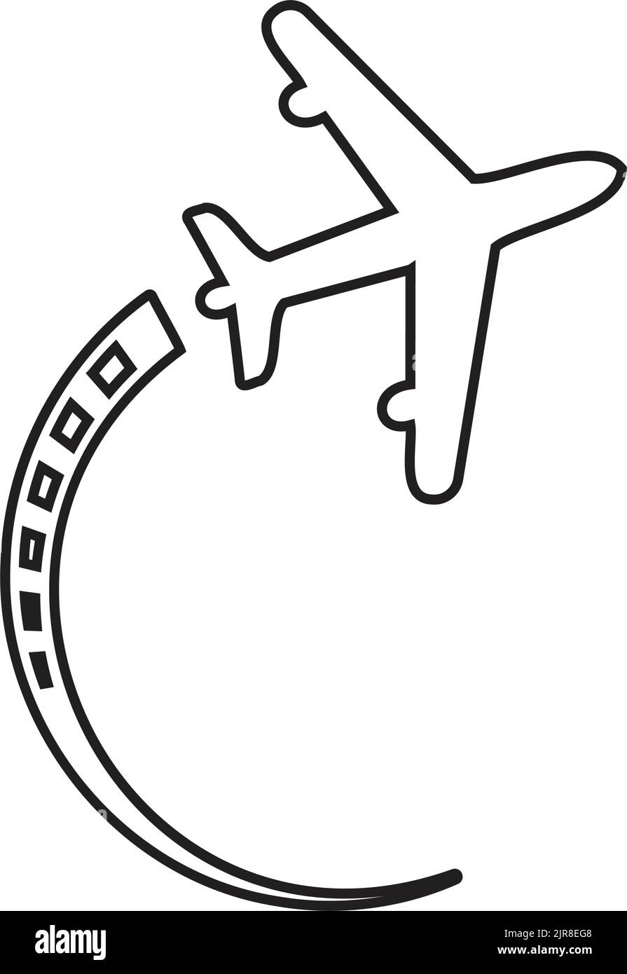 Flight, airplane icon - Vector EPS file. Perfect use for print media ...