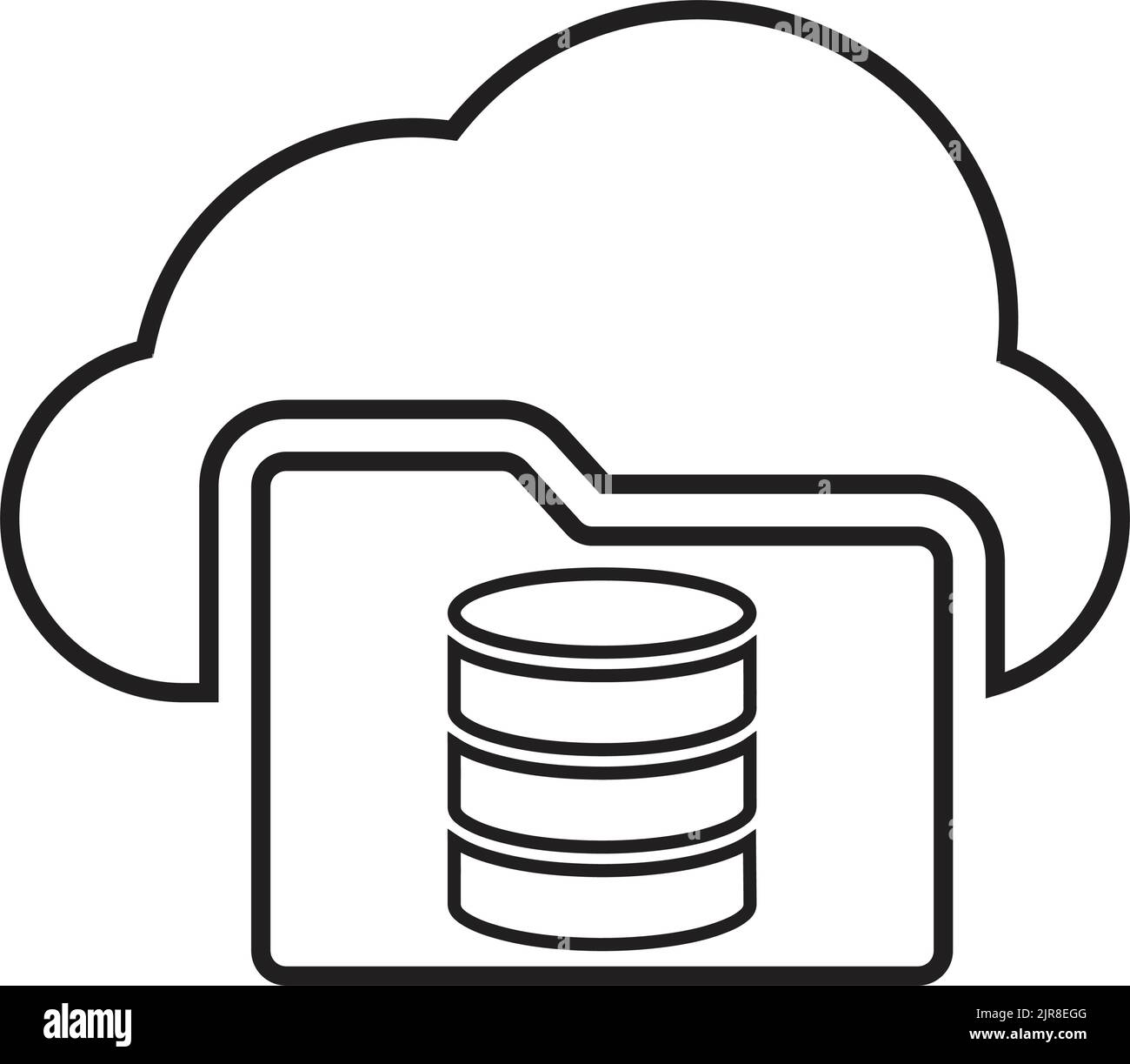 Computer database server icon stock Stock Vector Images - Alamy