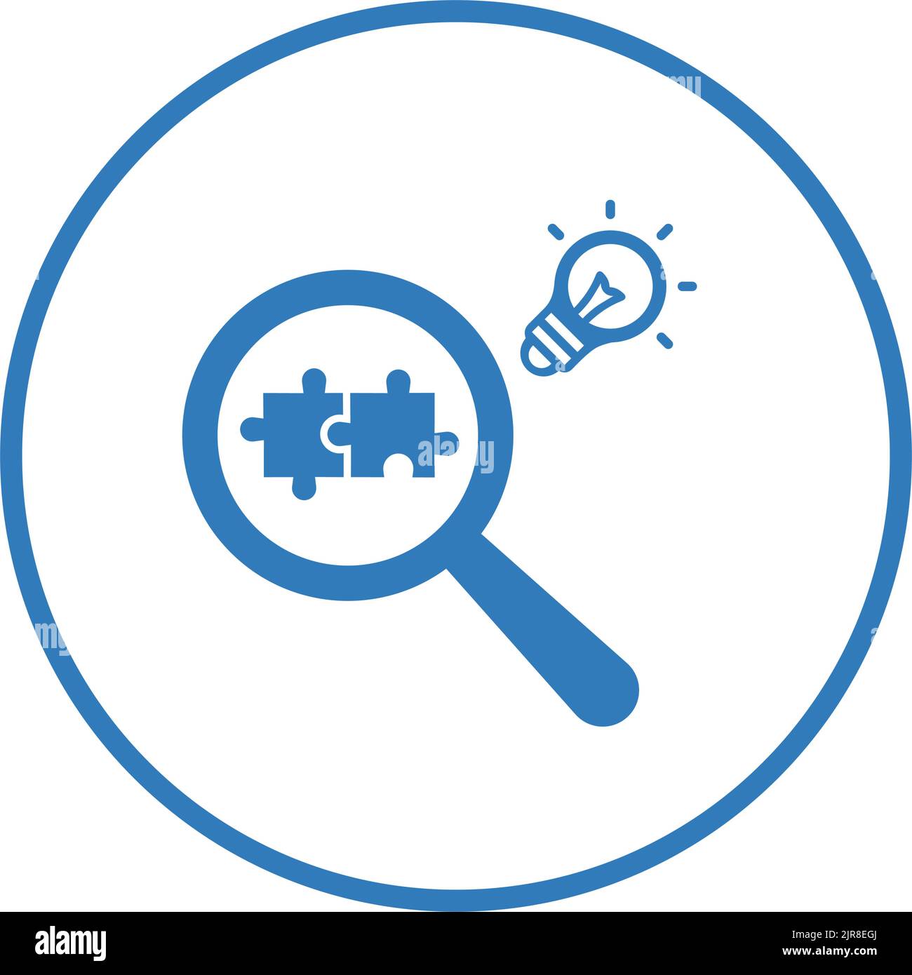 With illuminated search symbol Stock Vector Images - Alamy