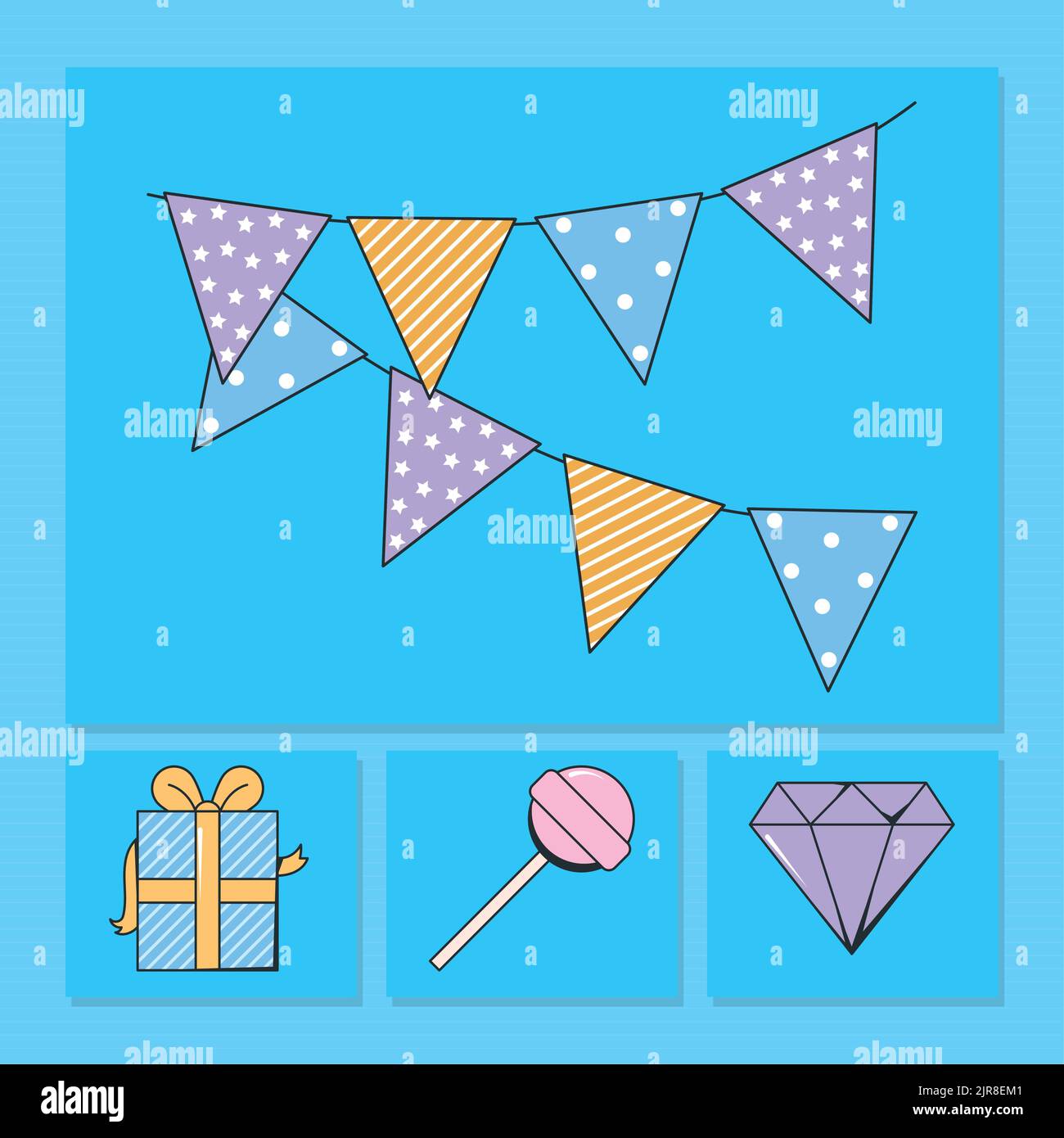 party icon set Stock Vector Image & Art - Alamy