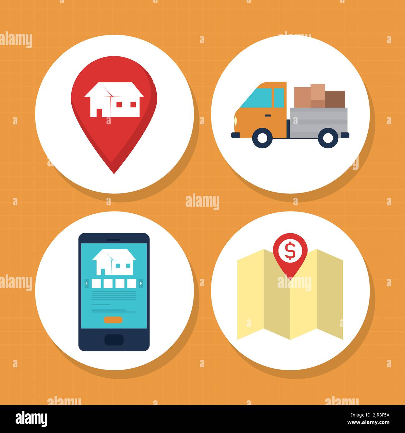 real estate icons set Stock Vector Image & Art - Alamy