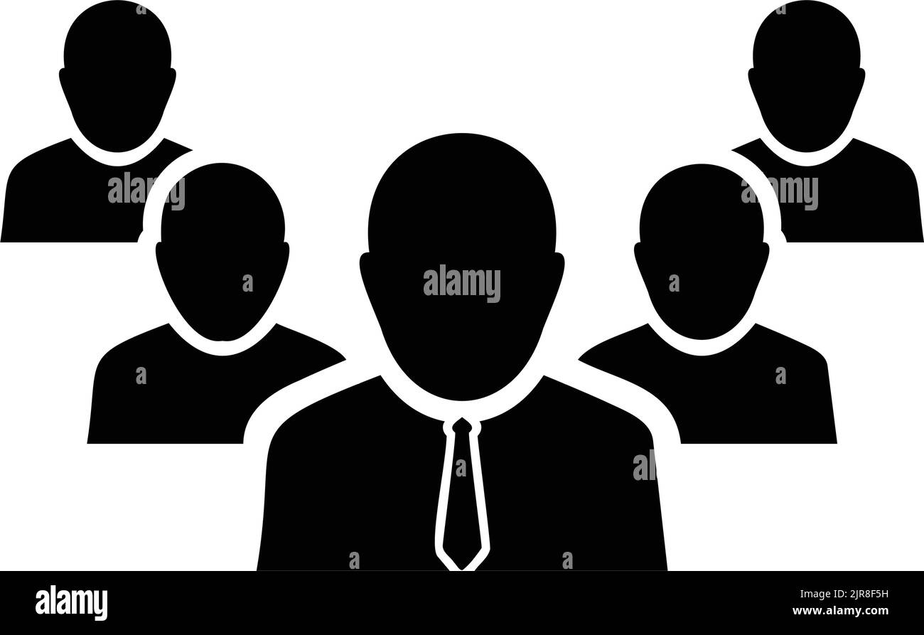 Group, manager, team leader icon - Simple editable vector EPS file ...