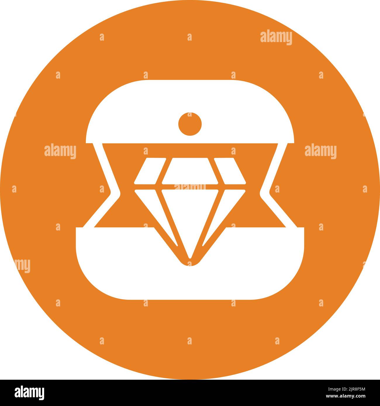 Gem, gemstone, jewelry icon - Simple editable vector EPS file Stock ...
