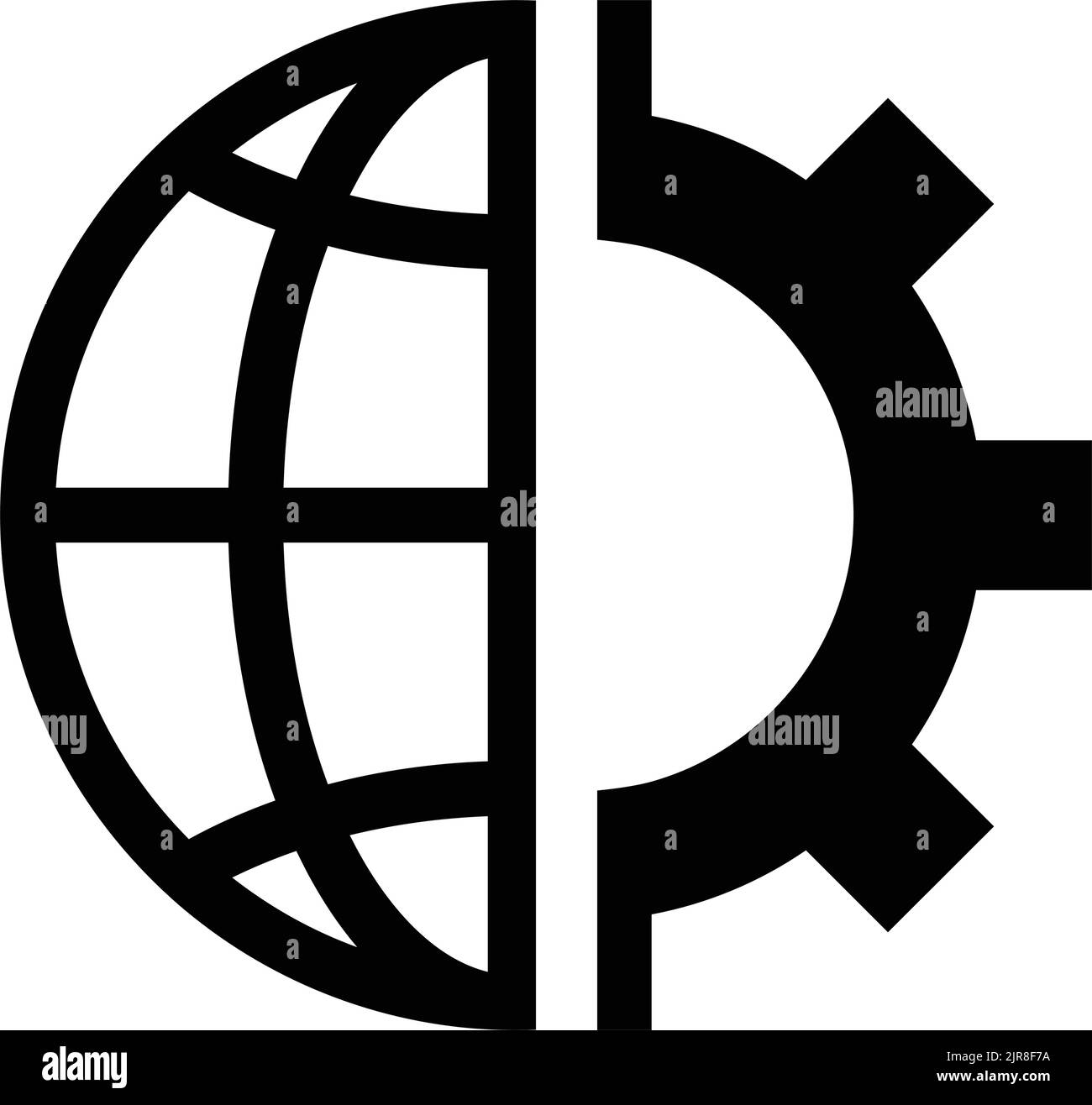 Global network Settings icon - Simple editable vector EPS file Stock Vector Image & Art - Alamy