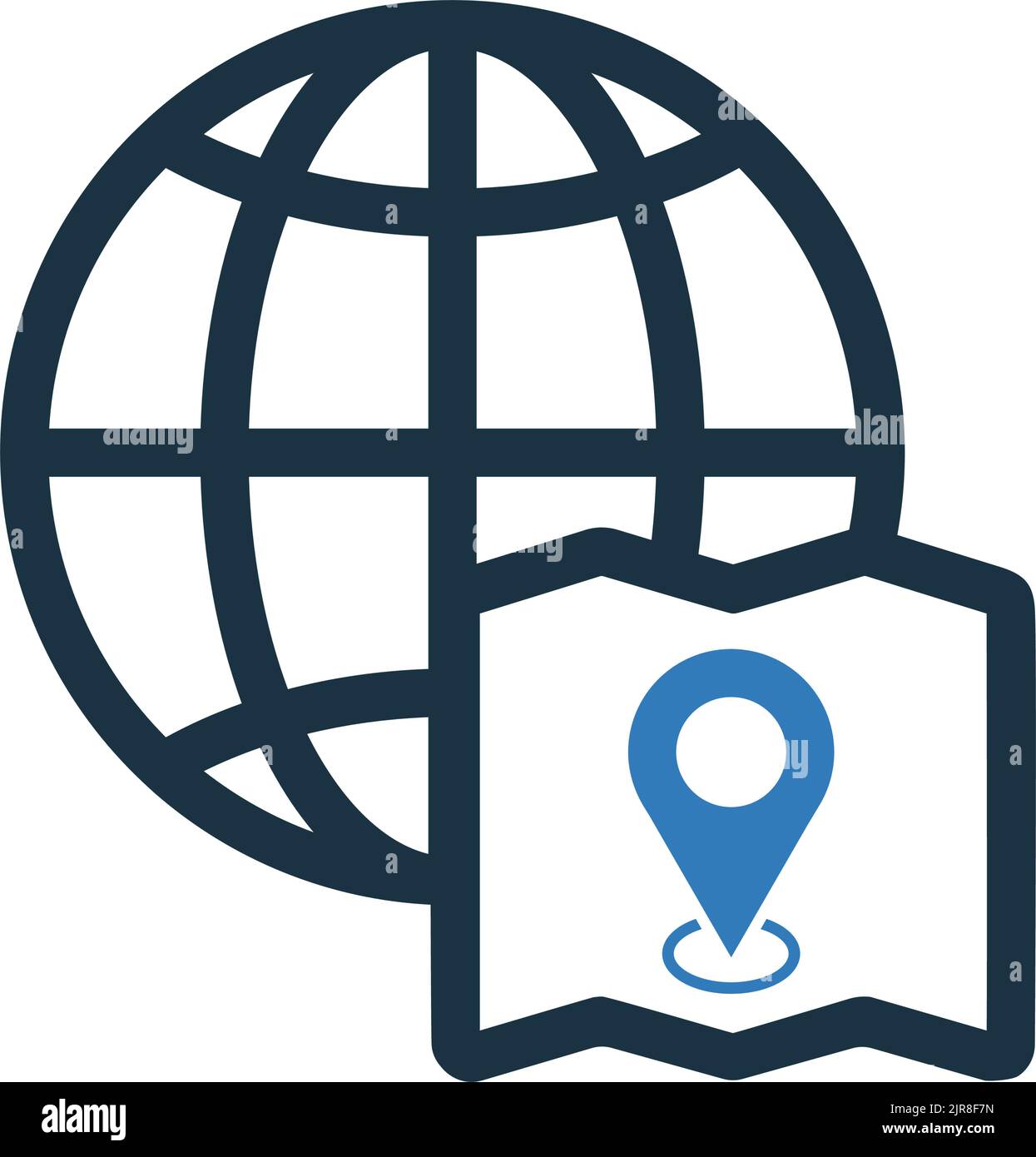 Globe, gps, map icon - Simple editable vector EPS file Stock Vector ...