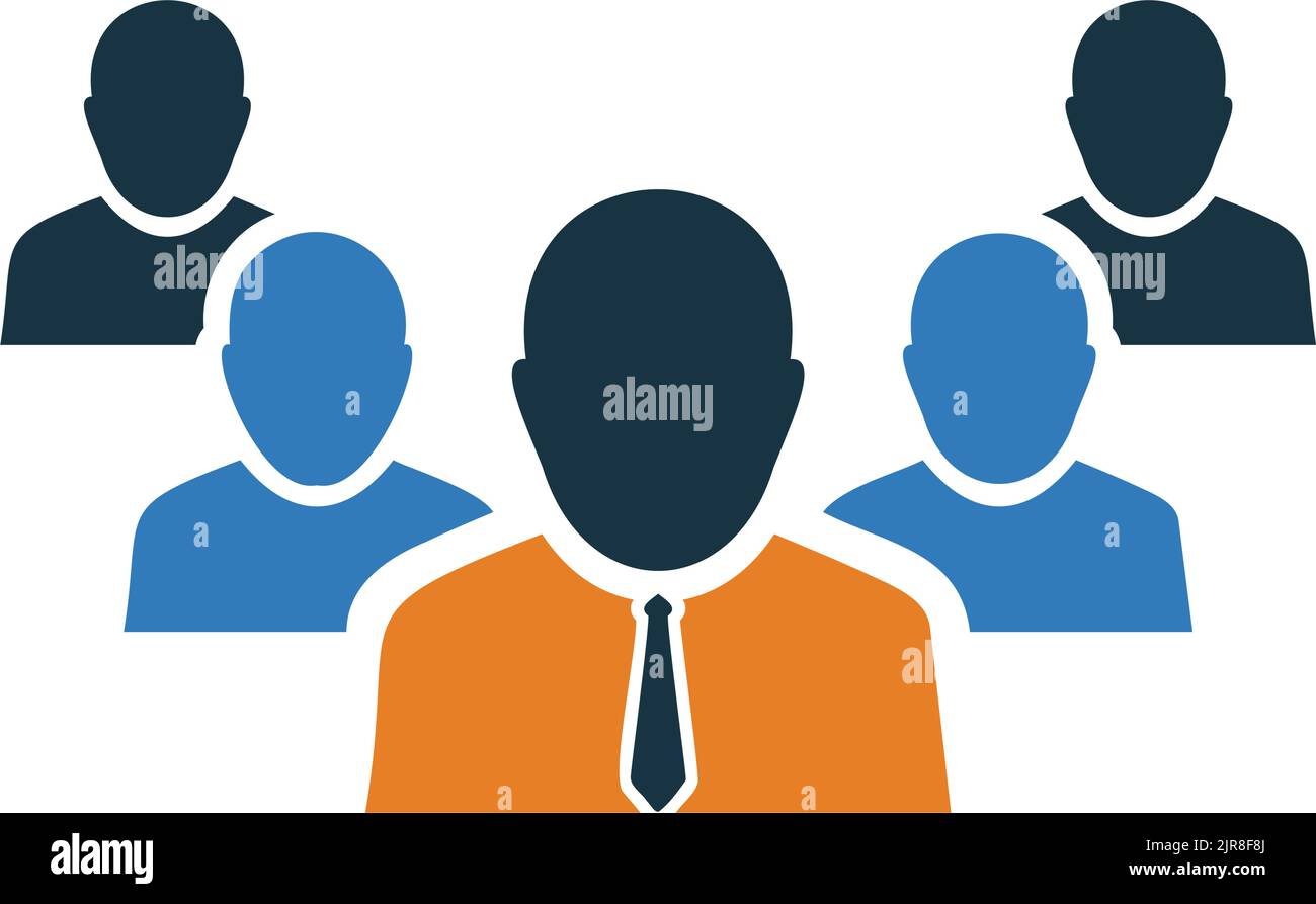 Group, manager, team leader icon - Simple editable vector EPS file ...