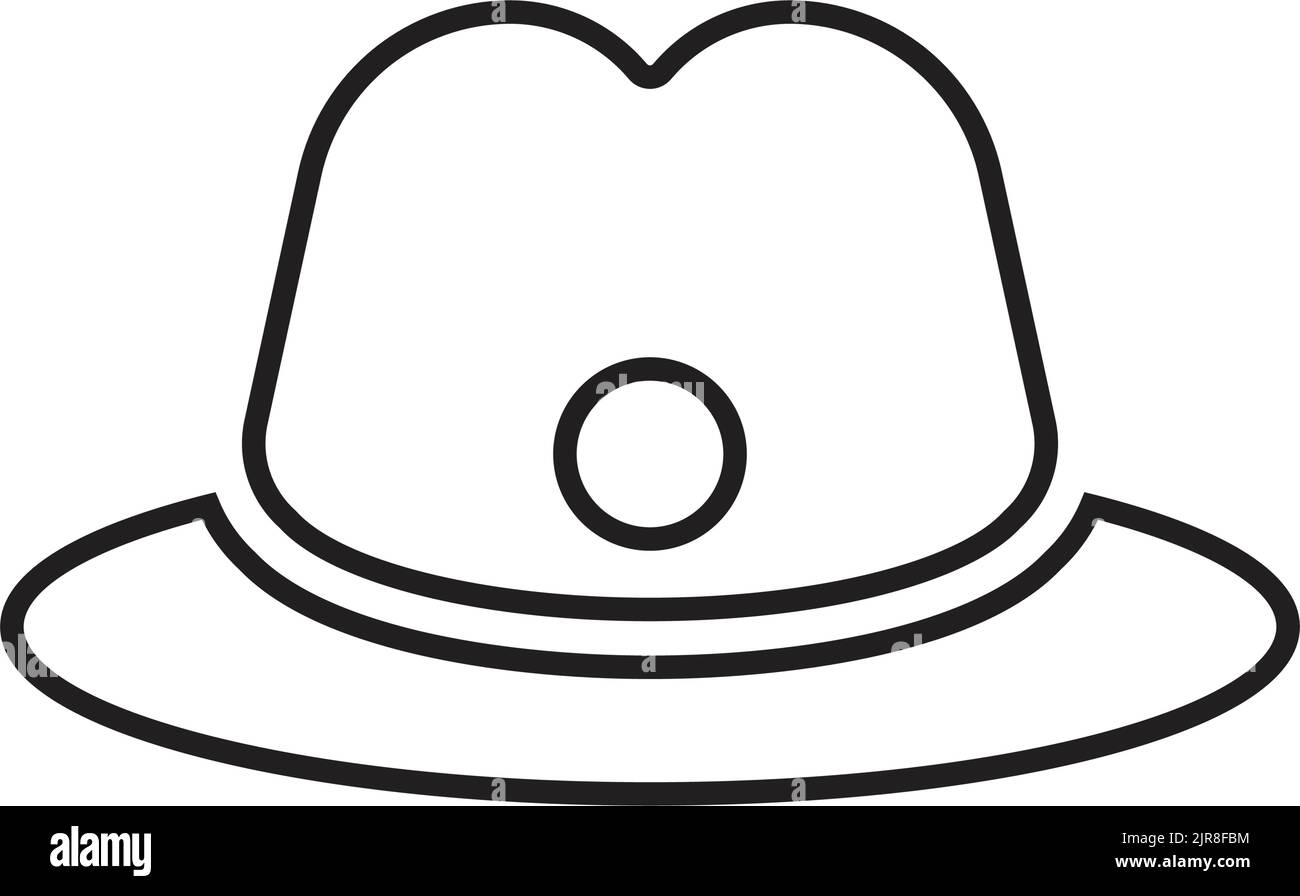 Hat, fashion, travel icon - Simple editable vector EPS file Stock ...