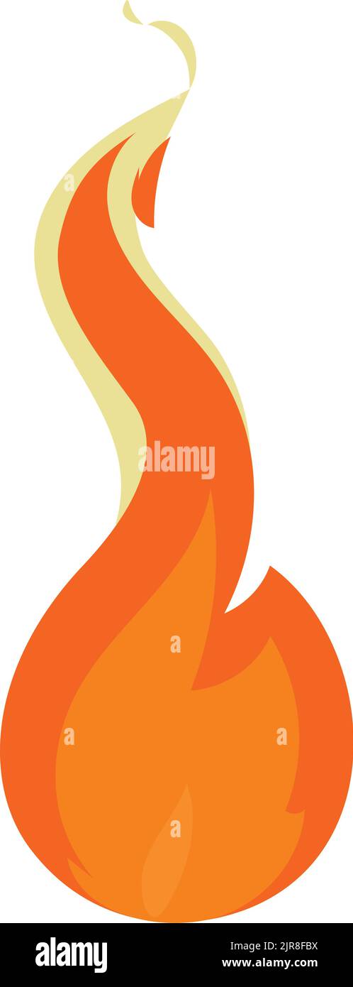 fire on white background Stock Vector Image & Art - Alamy