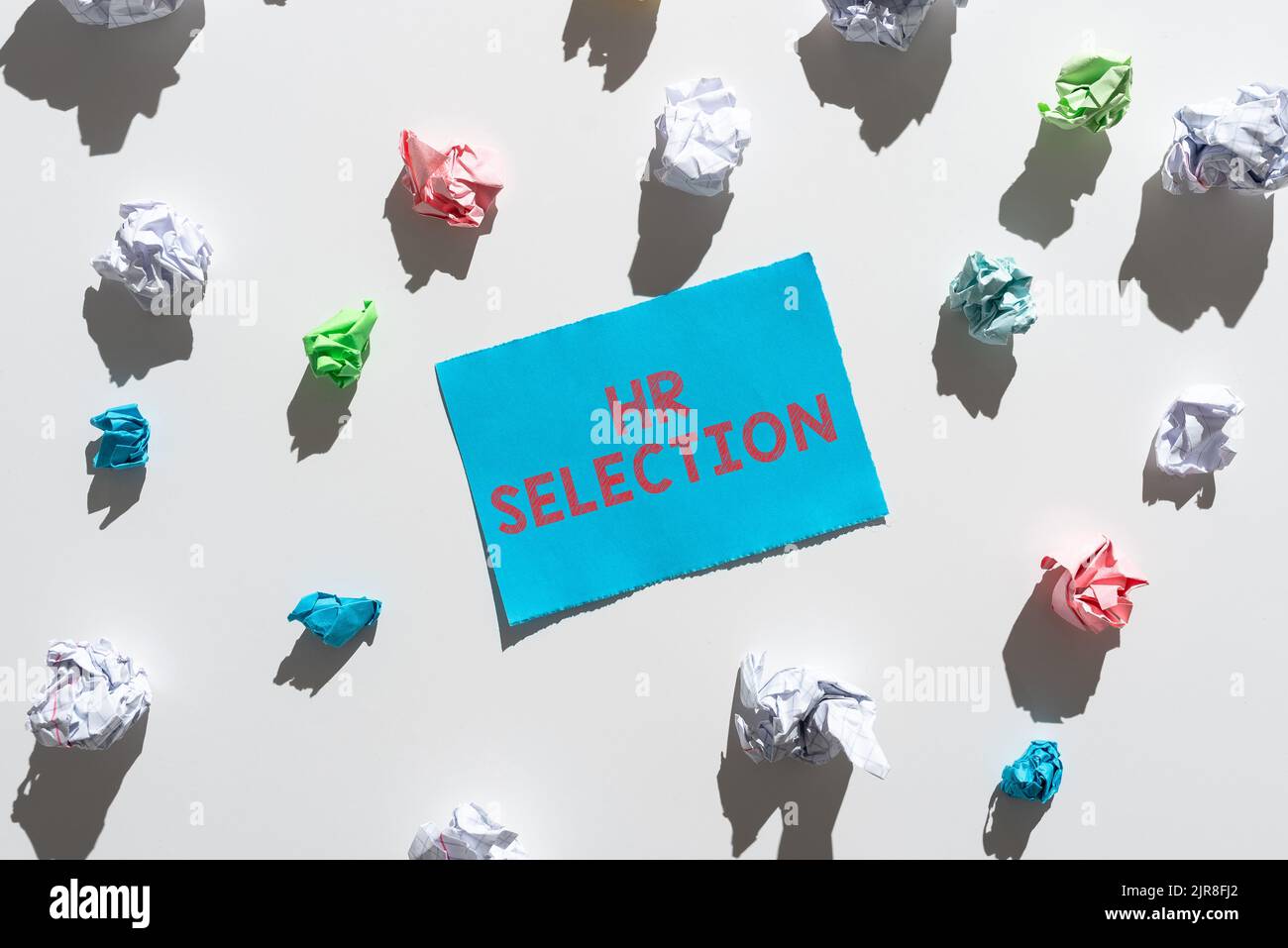 Writing Displaying Text Hr Selection Concept Meaning Process And Approached By Human Resources