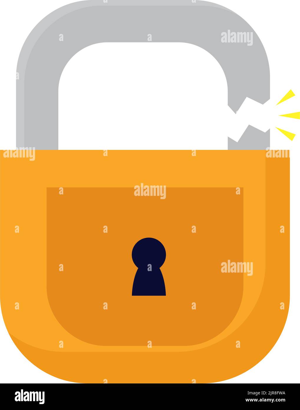 Broken key lock Stock Vector Images - Alamy