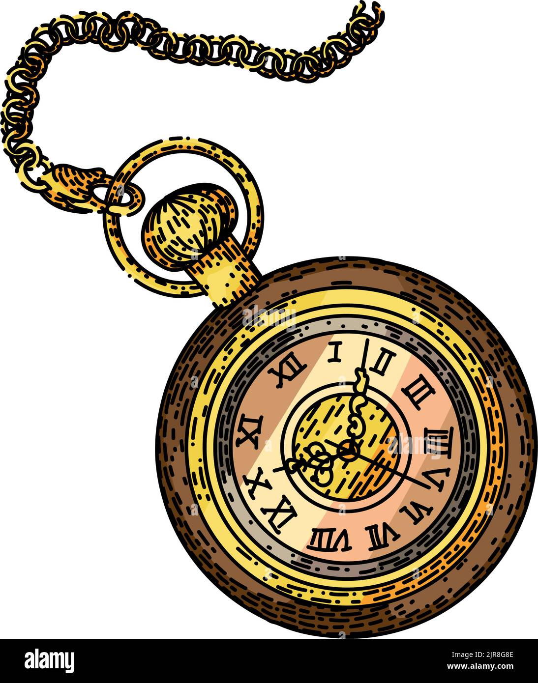 Victorian pocket watch Stock Vector Images - Alamy