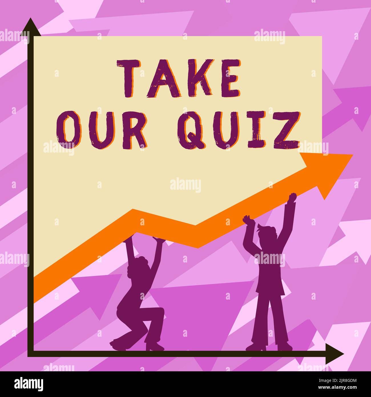 Conceptual caption Take Our Quiz. Word for Fill out our questionnaire ...