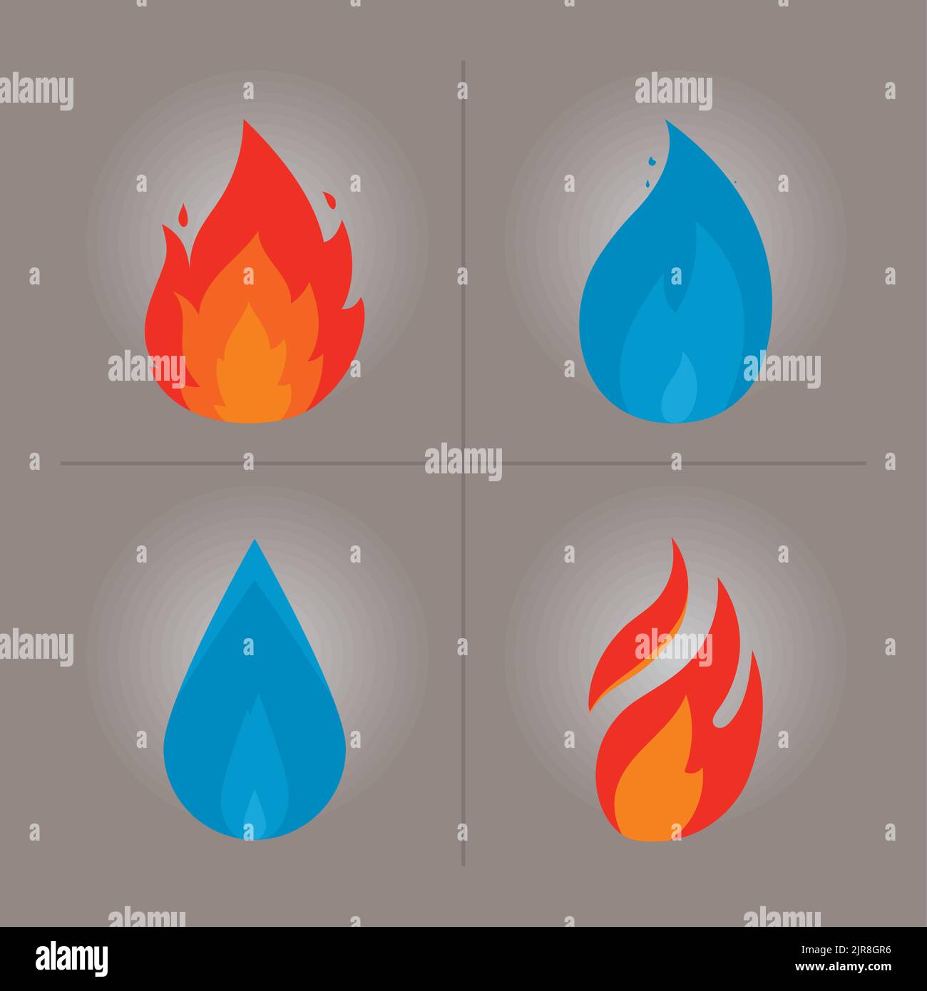 icons burning fire Stock Vector Image & Art - Alamy