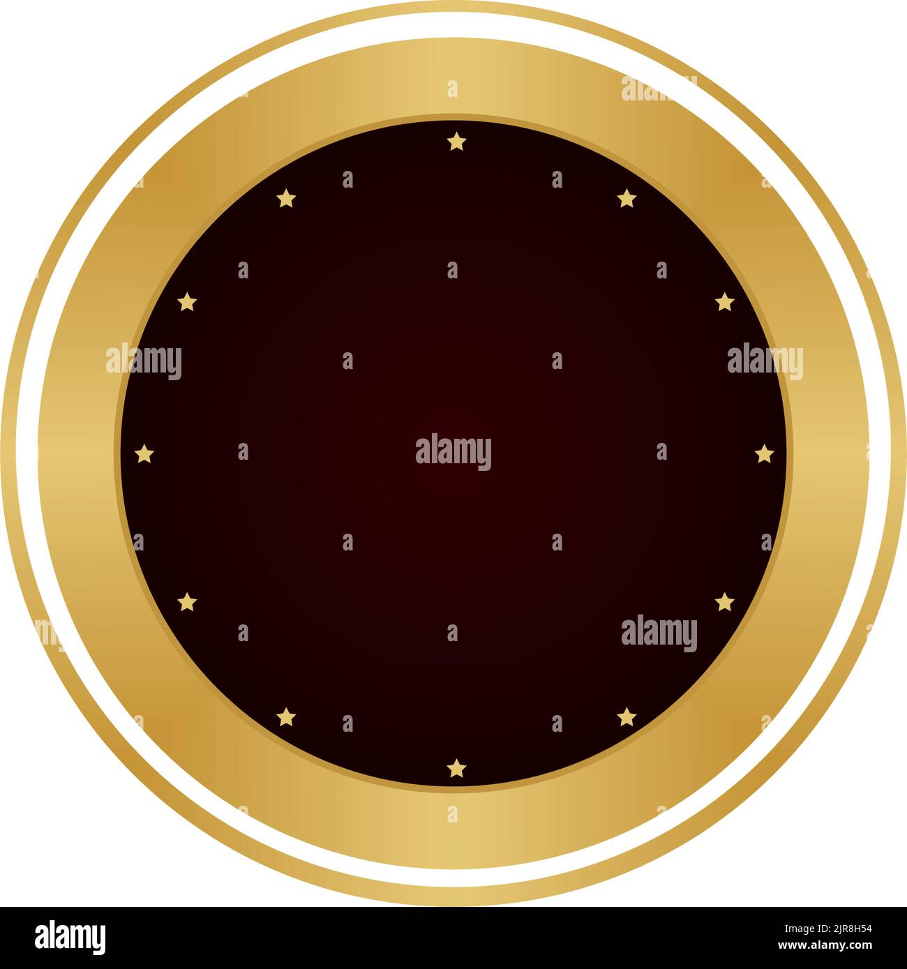 gold round shield Stock Vector Image & Art - Alamy