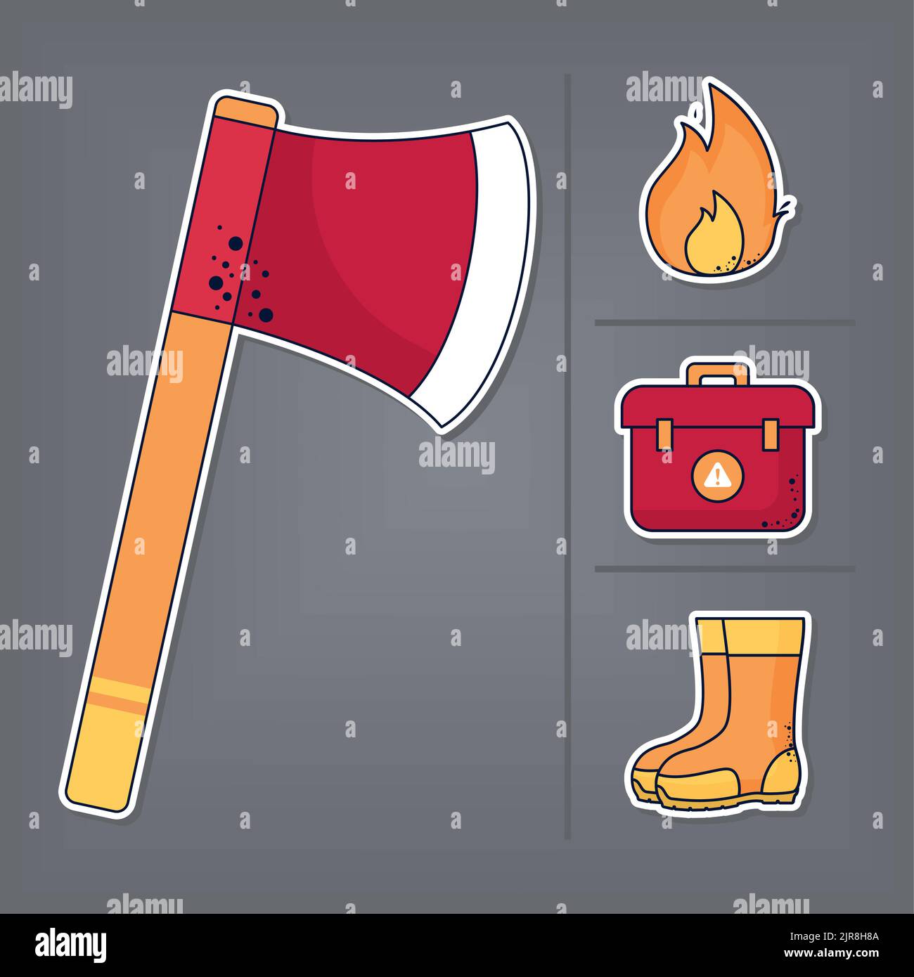 Emergency evacuation kit Stock Vector Images - Alamy