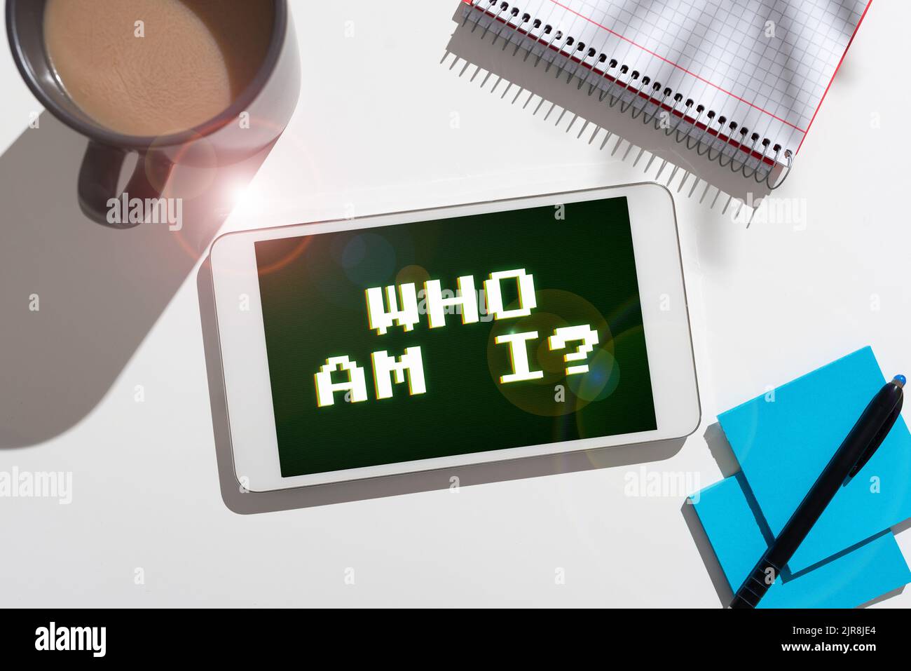 Sign displaying Who Am I. Business overview Introduce Identify yourself ...