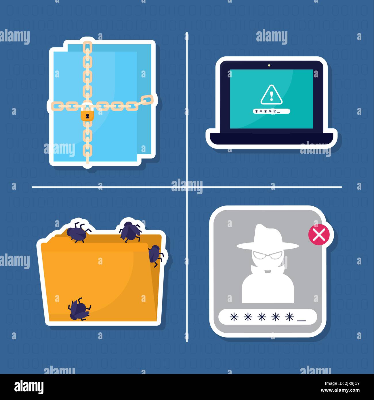 set of cyber fraud Stock Vector Image & Art - Alamy