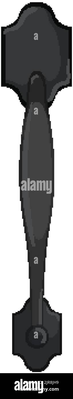 home door handle cartoon vector illustration Stock Vector Image & Art ...