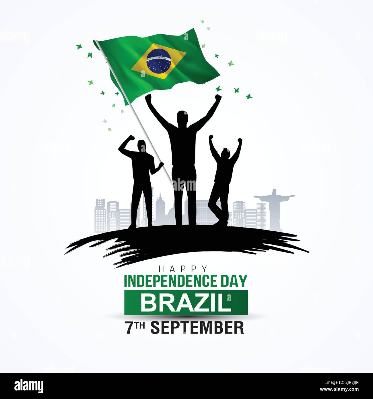 happy independence day brazil 7th September poster design. vector ...