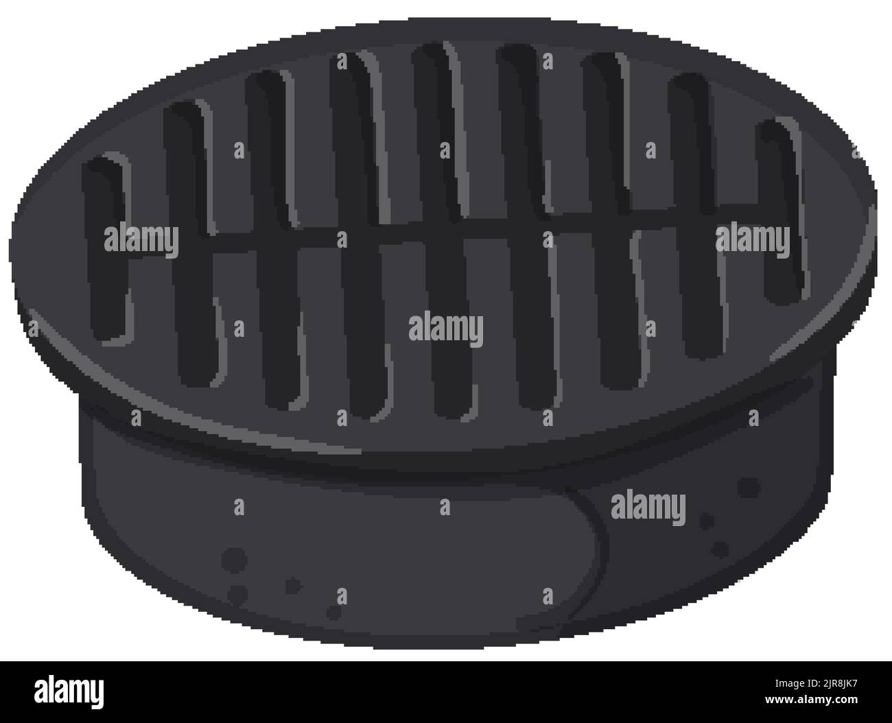 hole drainage grate cartoon vector illustration Stock Vector Image ...