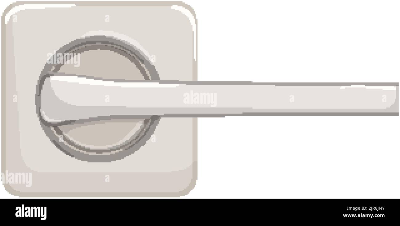 room door handle cartoon vector illustration Stock Vector Image & Art ...