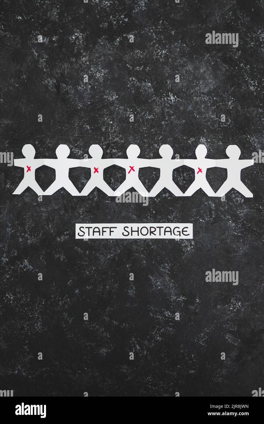 staff shortages and business struggling after the pandemic conceptual ...