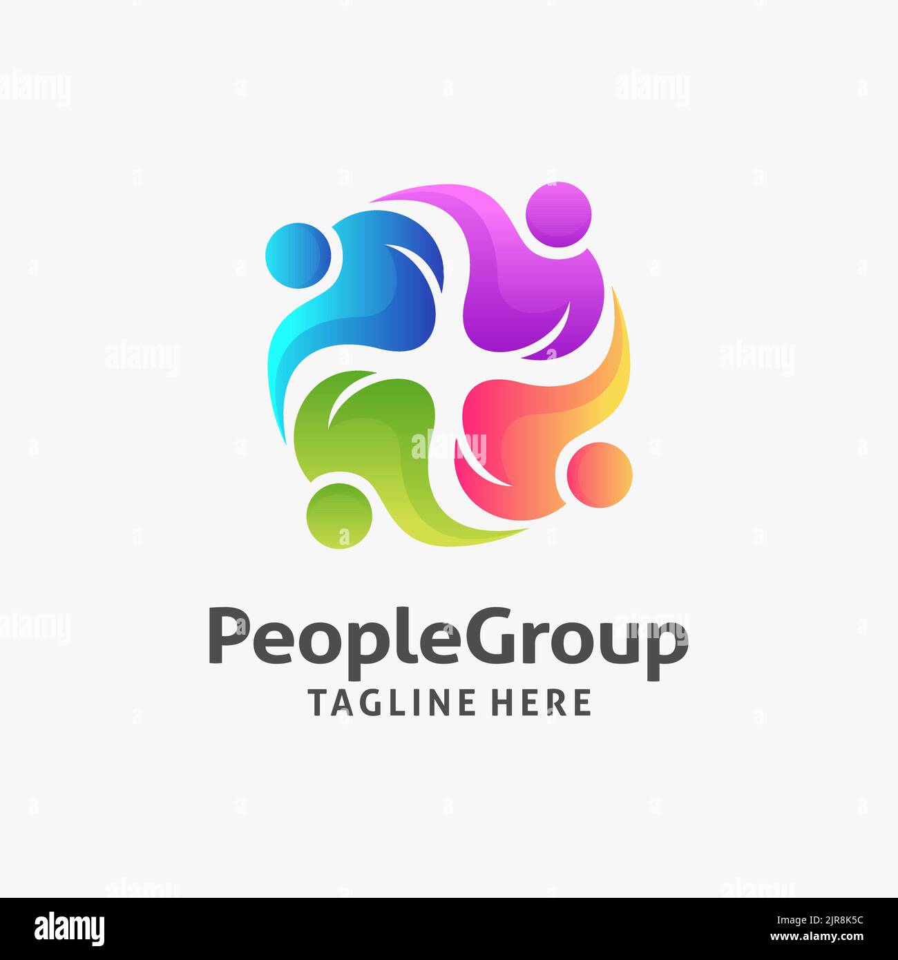 People group logo design Stock Vector Image & Art - Alamy