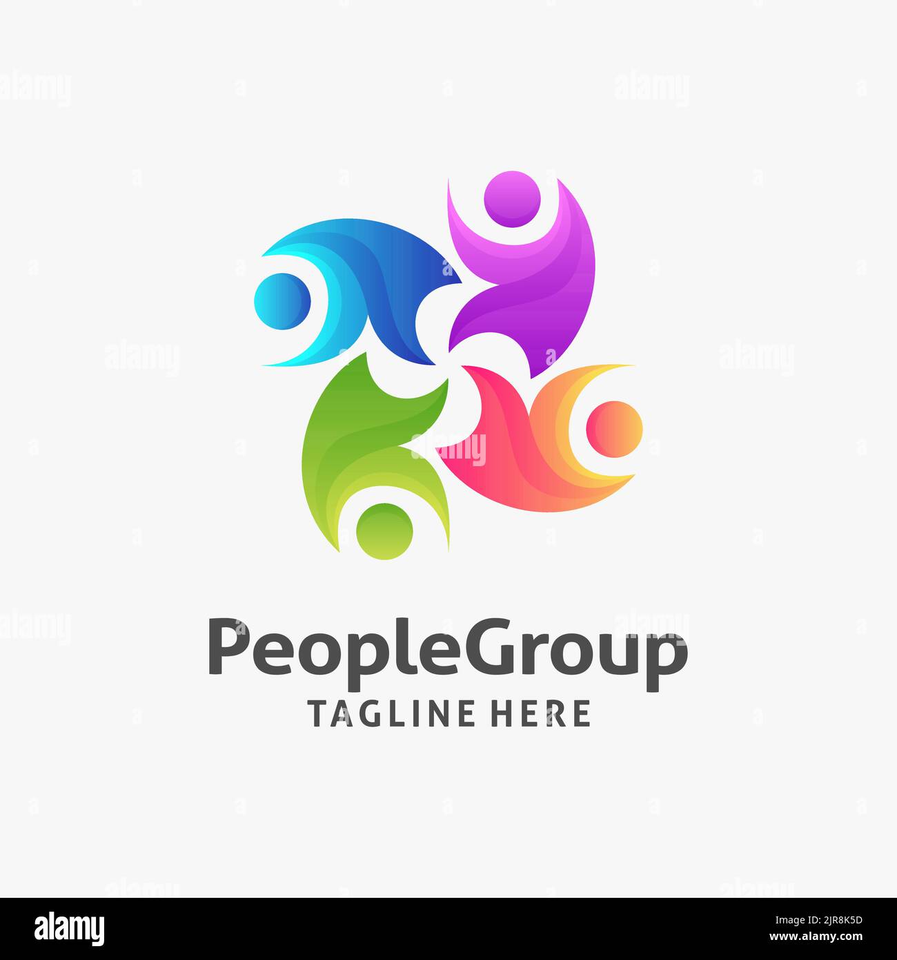People group logo design Stock Vector Image & Art - Alamy