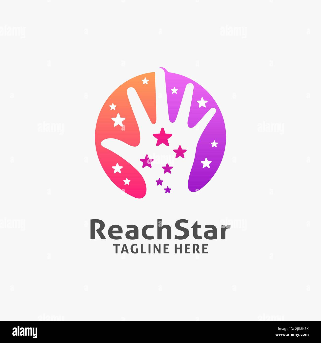 Reaching star logo design Stock Vector Image & Art - Alamy