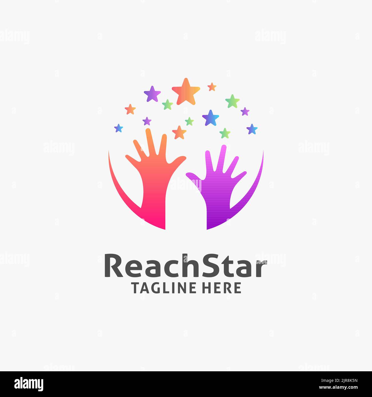 Reaching star logo design Stock Vector Image & Art - Alamy