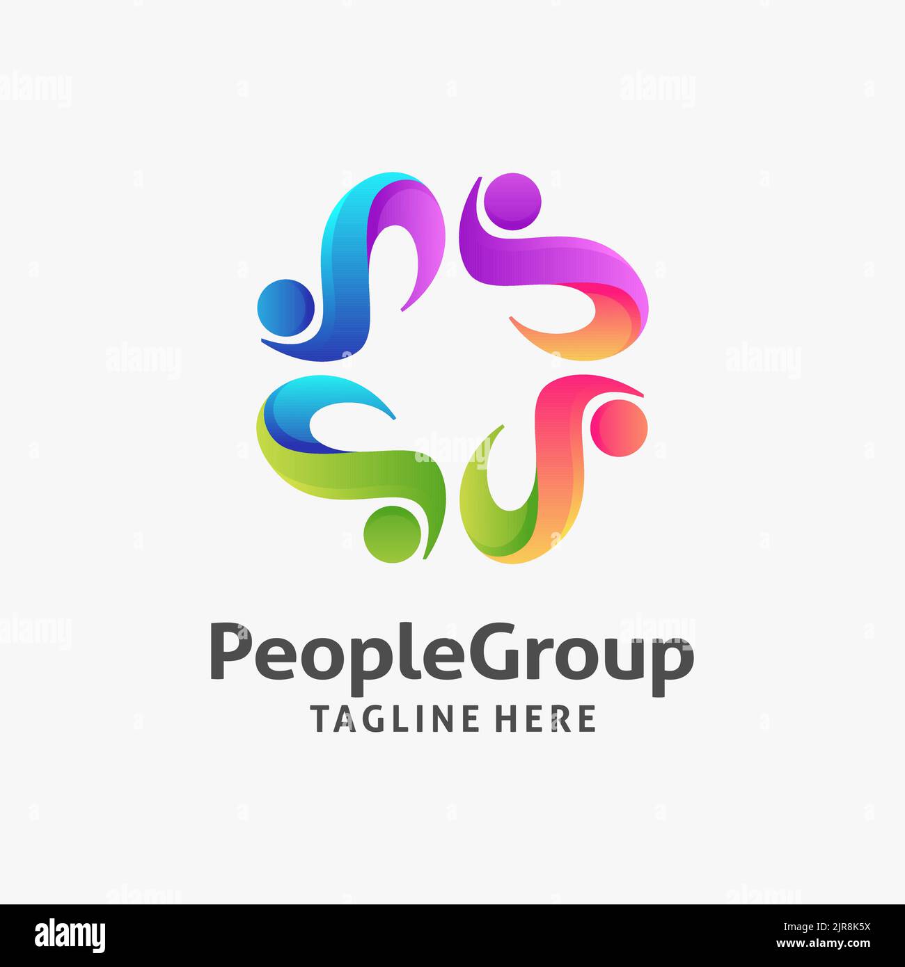 People group logo design Stock Vector Image & Art - Alamy