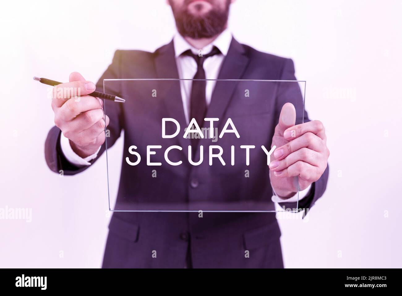 Sign displaying Data Security. Word Written on Confidentiality Disk Encryption Backups Password ...