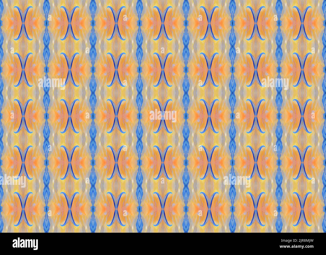 Seamless repeat pattern of vertical and horizontal pastel yellow and ...
