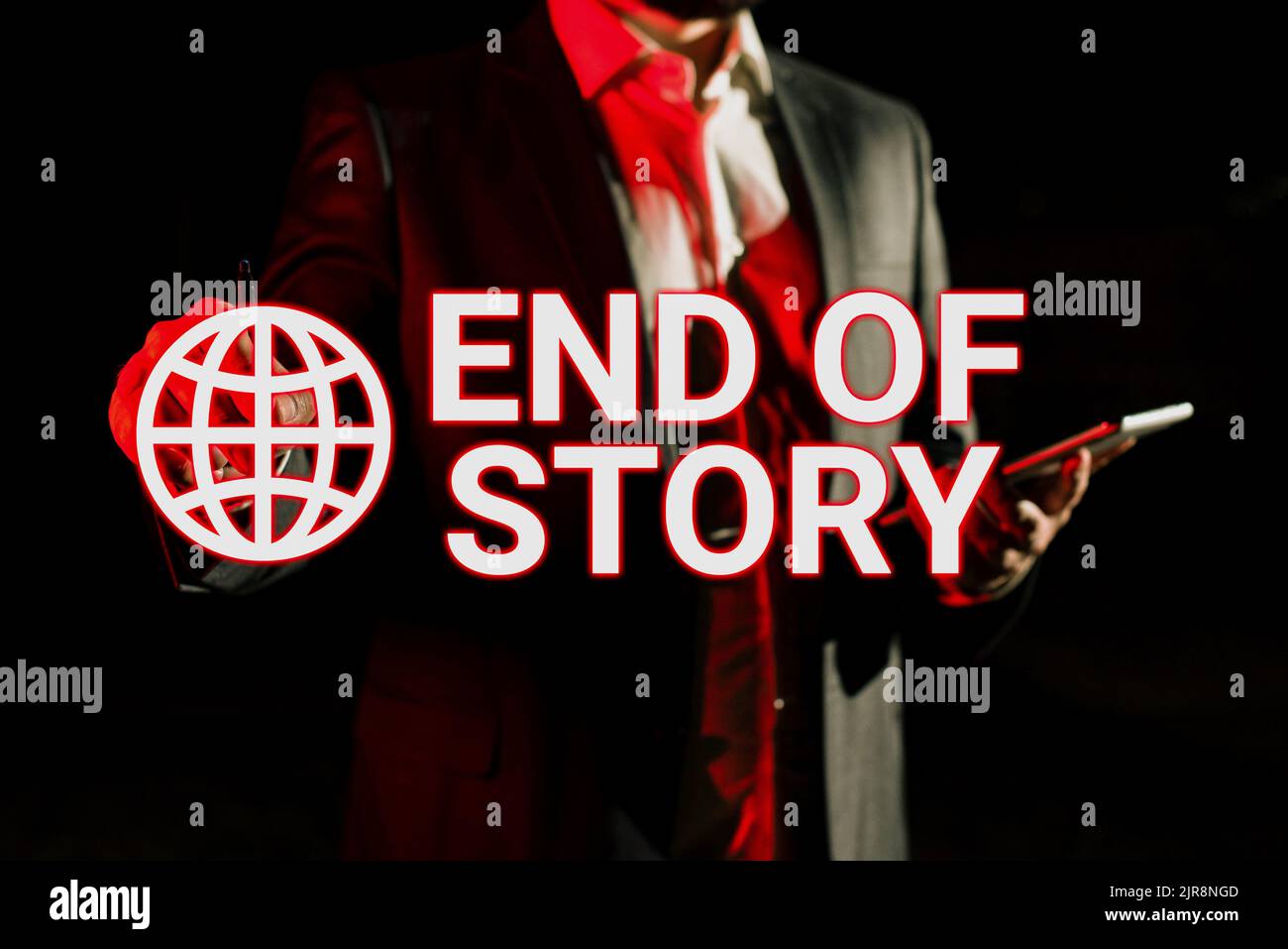 Conceptual caption End Of Story. Concept meaning Emphasize that nothing ...