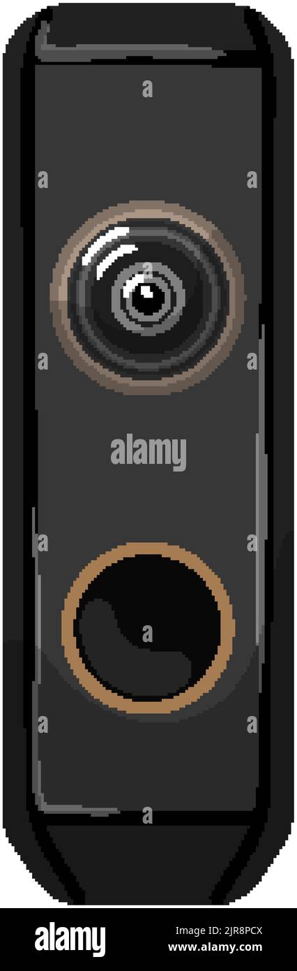 control security camera cctv cartoon vector illustration Stock Vector ...