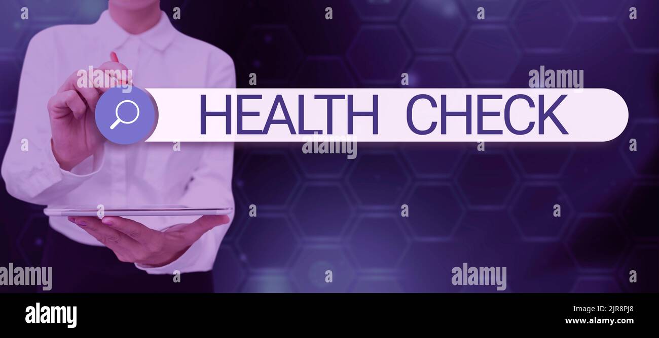 Conceptual display Health Check. Business concept Medical Examination ...