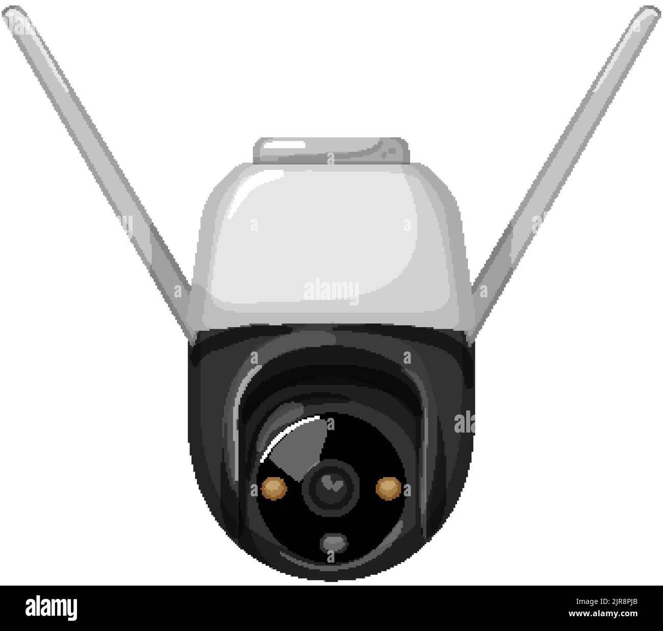safety security camera cctv cartoon vector illustration Stock Vector ...