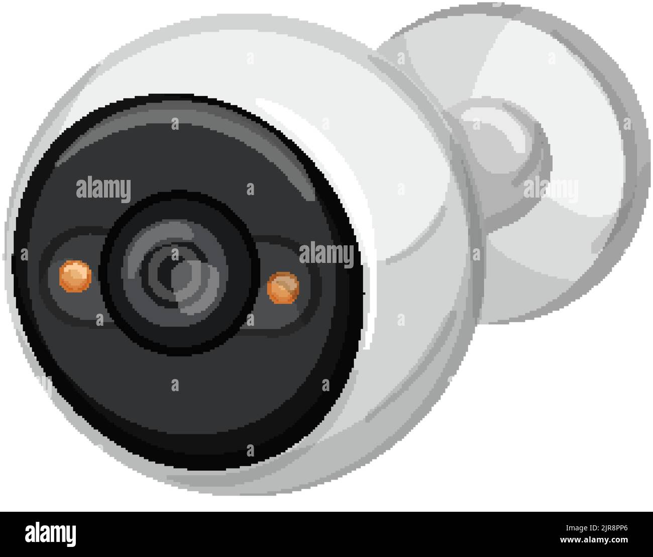 guard security camera cctv cartoon vector illustration Stock Vector ...