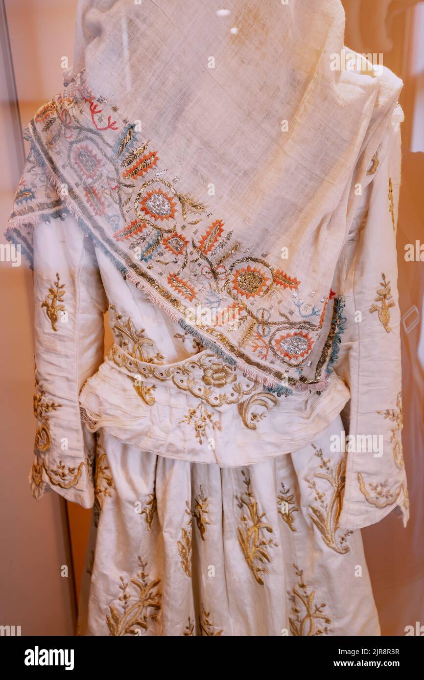 09 July 2022, Antalya, Turkey: Ottoman and turkish female dress and ...