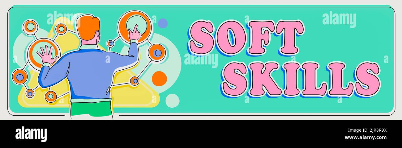 Conceptual display Soft Skills, Business showcase personal attribute ...