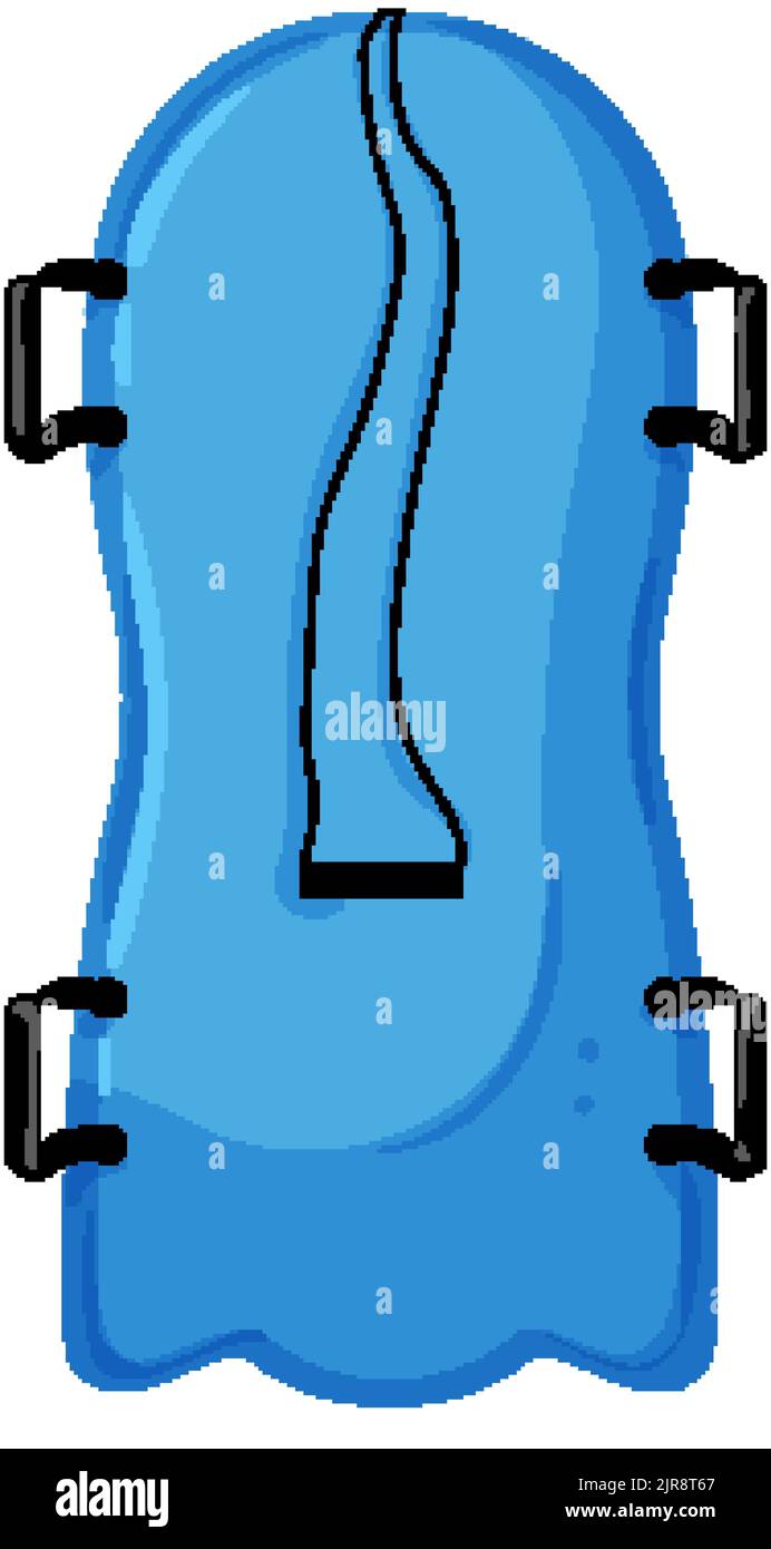 mountain sled snow cartoon vector illustration Stock Vector Image & Art ...