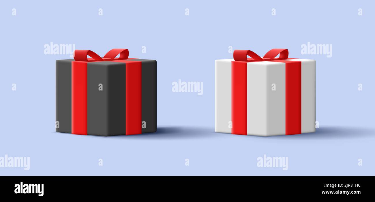 Package bow ribbon cartoon Stock Vector Images - Alamy