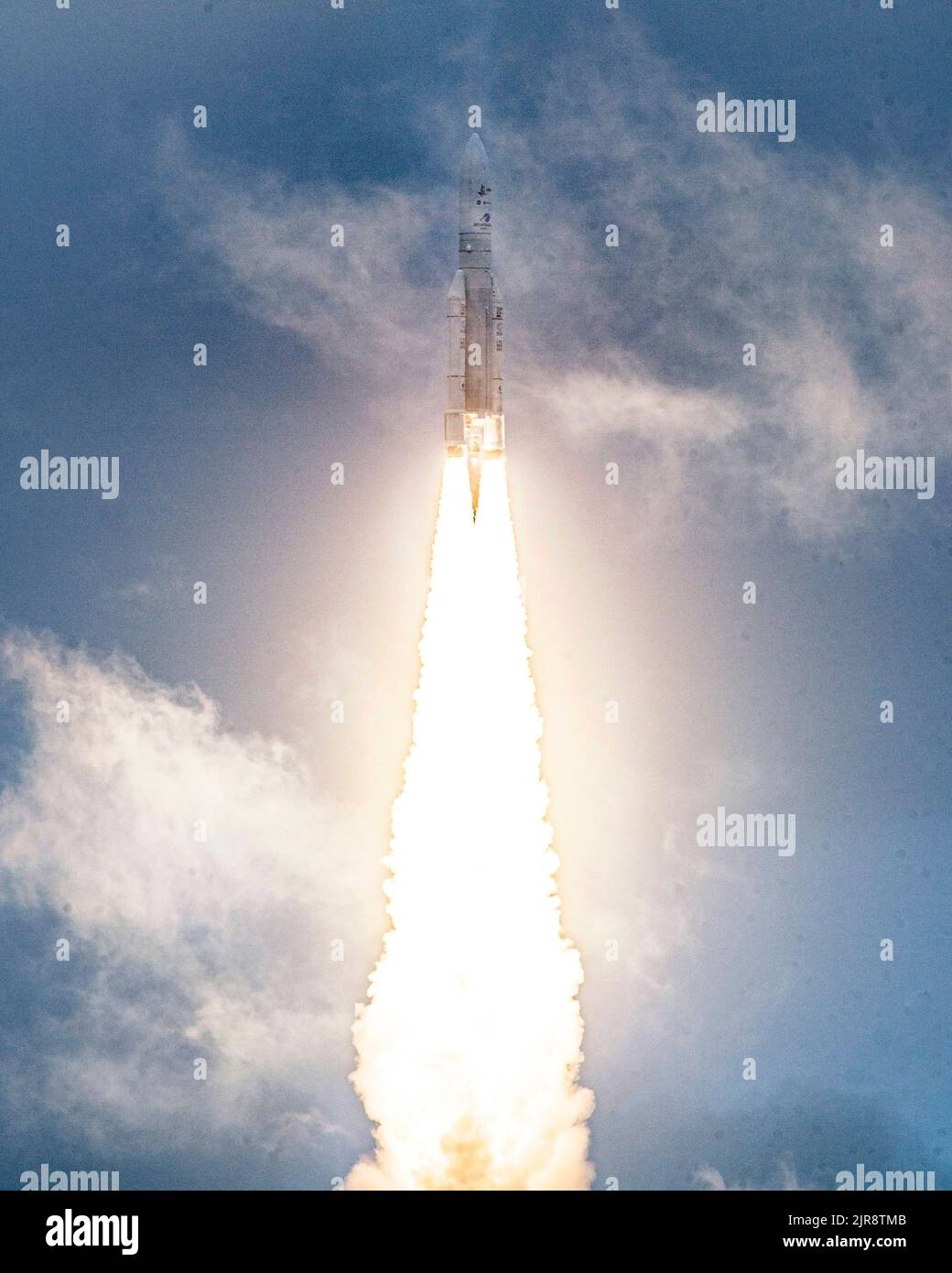 Kourou, French Guiana. 25th Dec, 2021. Arianespace's Ariane 5 rocket ...