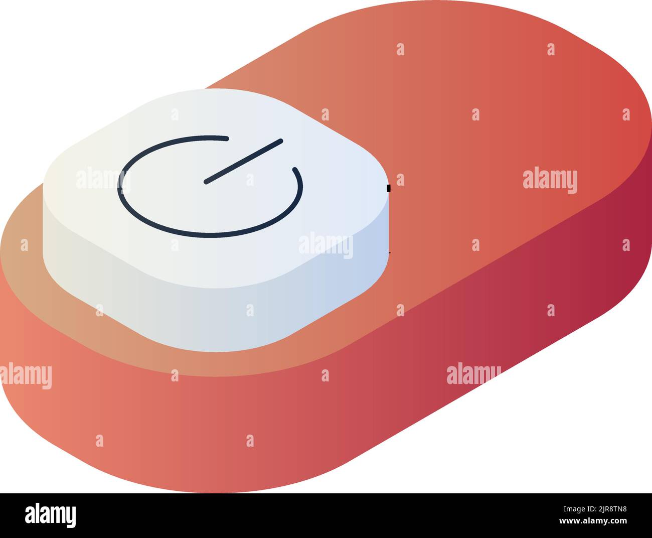 On and off button, knob on electric piece vector Stock Vector Image ...