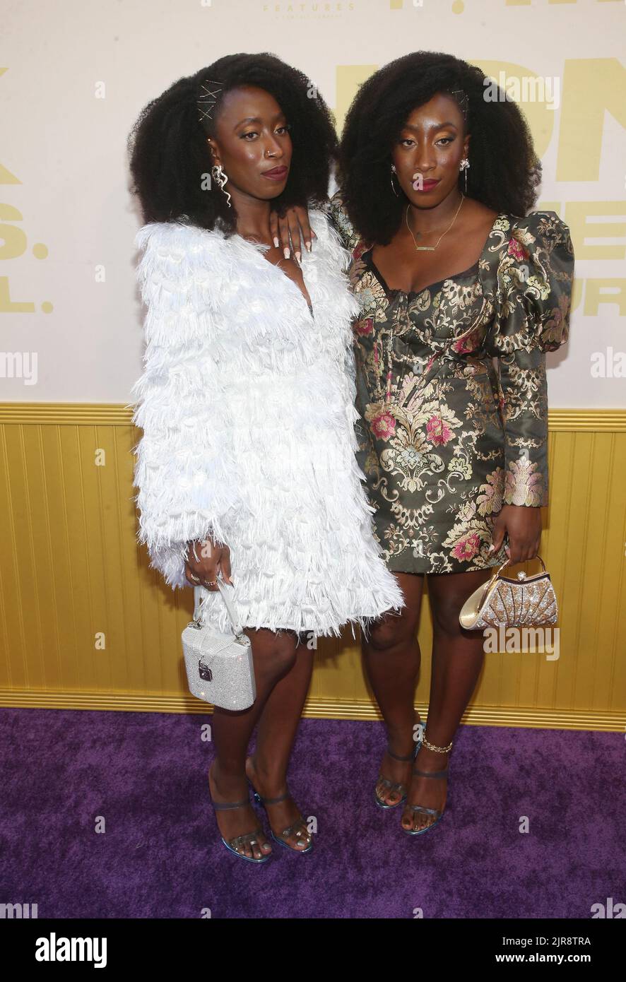 22 August 2022 - Los Angeles, California - Adamma Ebo and Adanne Ebo ...