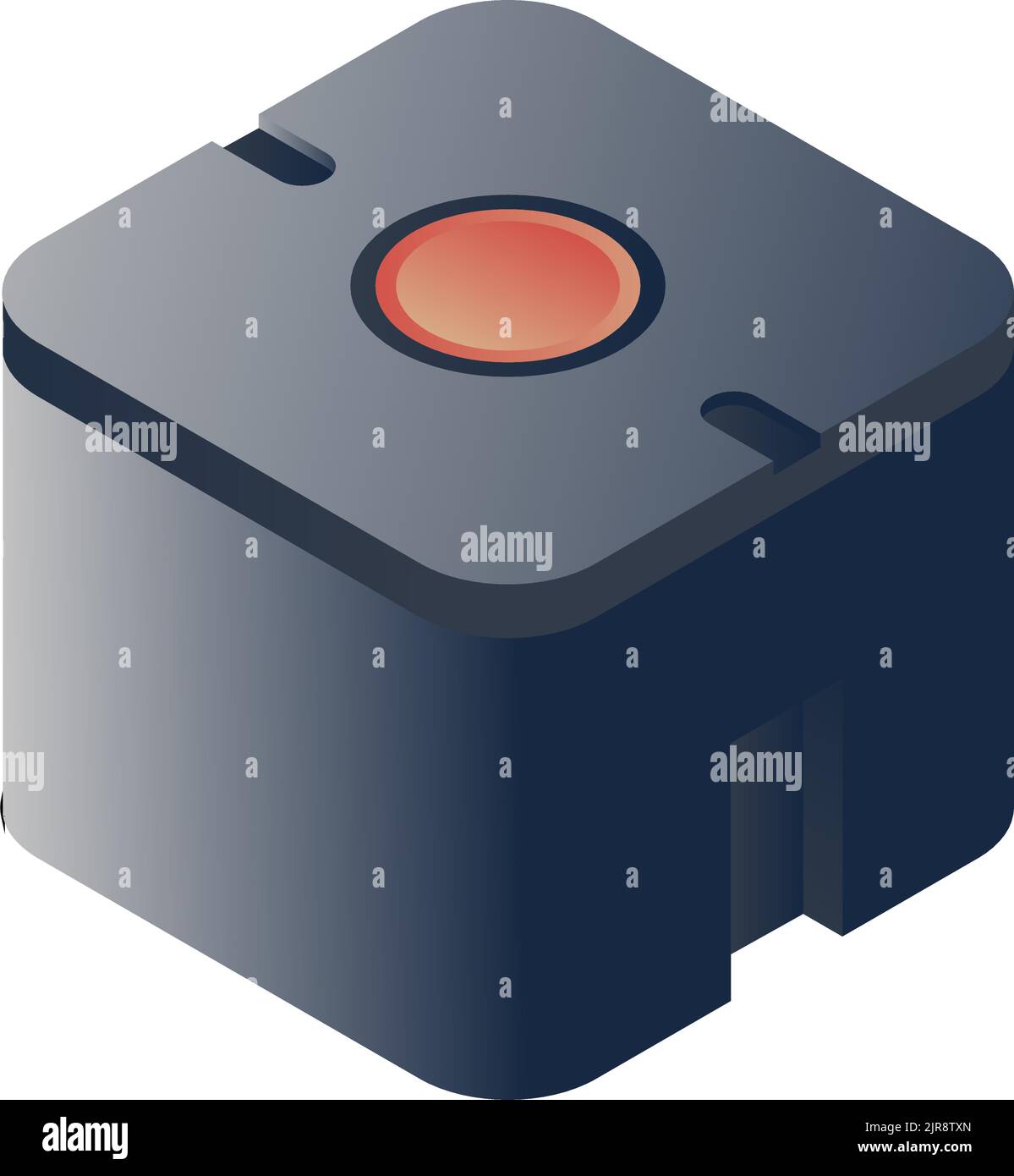 On and off button, knob for switching monitoring Stock Vector Image ...