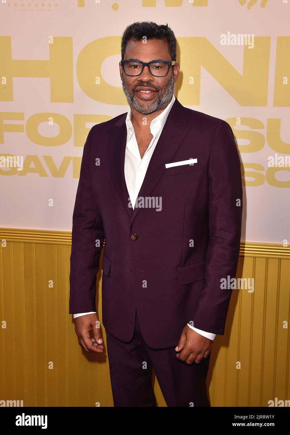 Jordan Peele walking the red carpet at the premiere of "Honk For Jesus ...