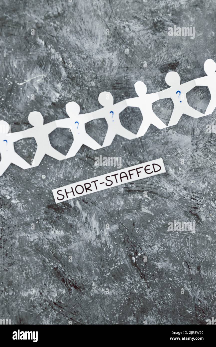 staff shortages and business struggling after the pandemic conceptual ...