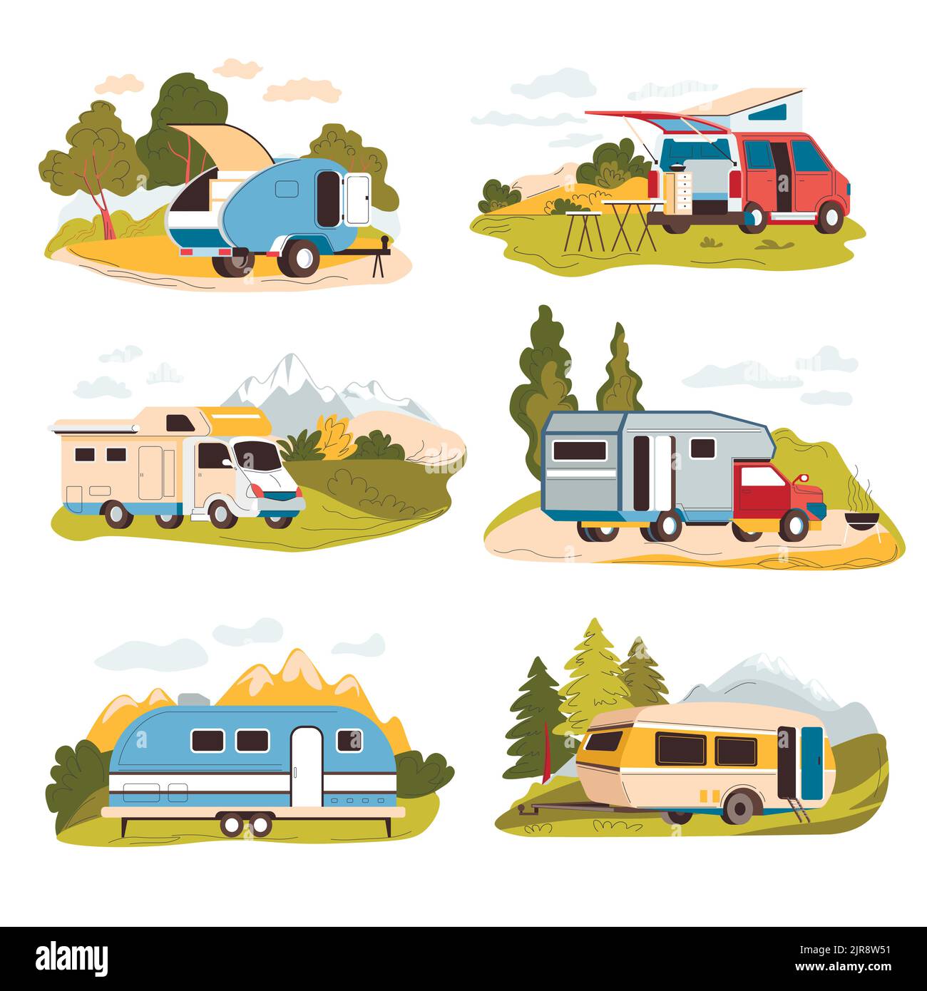 Van in forest Cut Out Stock Images & Pictures - Alamy